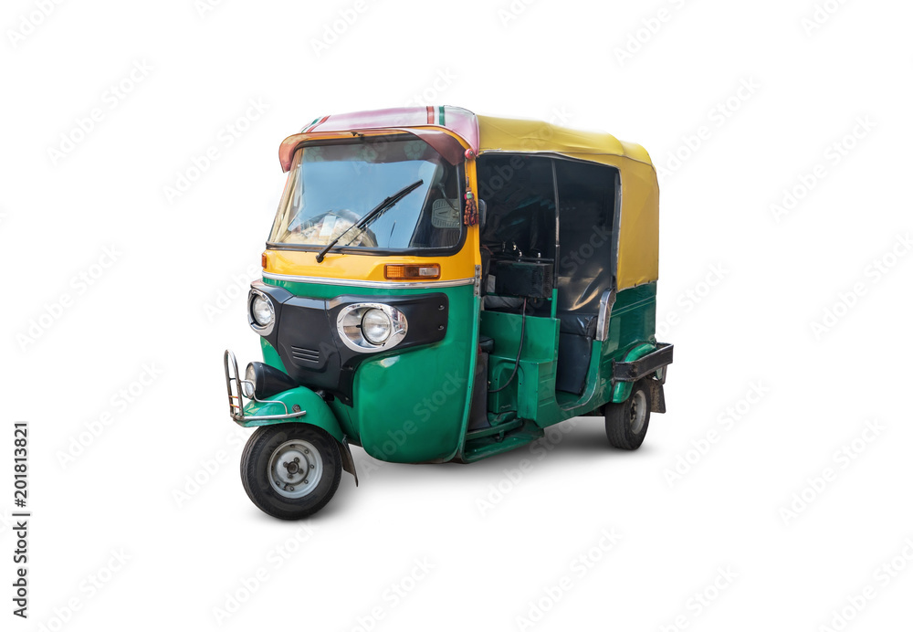 the autorickshaw isolated Stock Photo | Adobe Stock