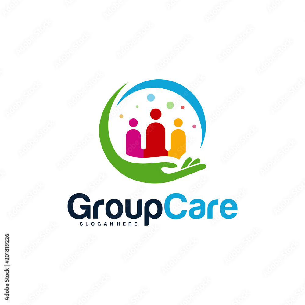People Care logo designs concept, Group Care logo symbol vector Stock ...