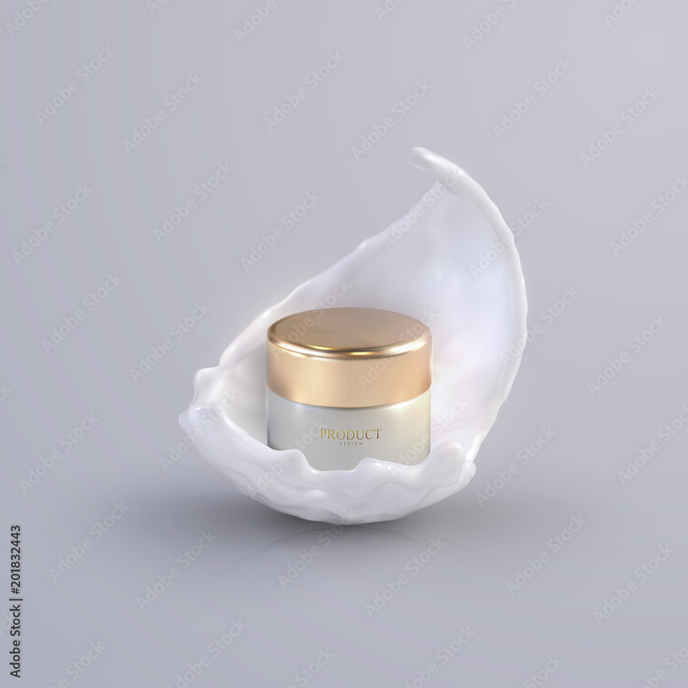 Moisturizing cream ad poster template Stock Vector | Adobe Stock