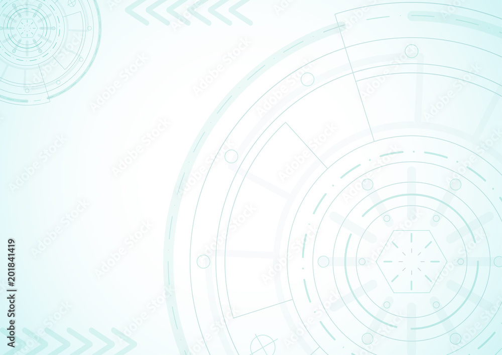 Abstract technology background. Modern technology concept. Blue lines ...