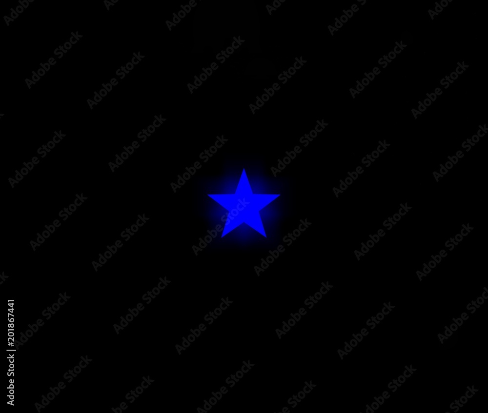 Black And Blue Star Background