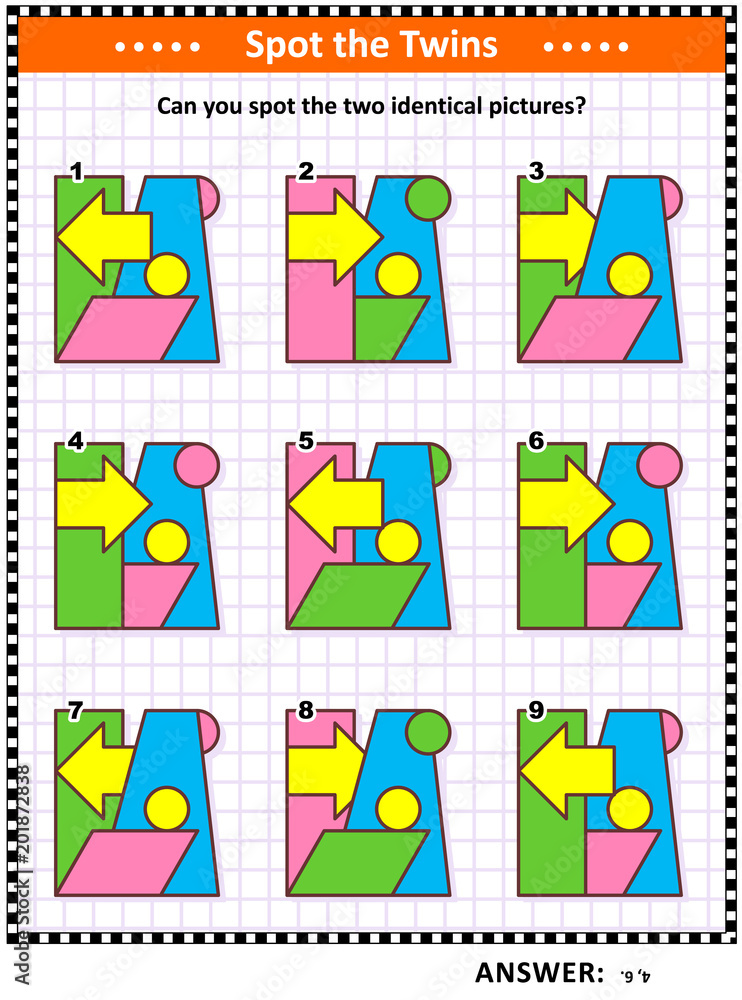 IQ training educational math puzzle for kids and adults with basic ...