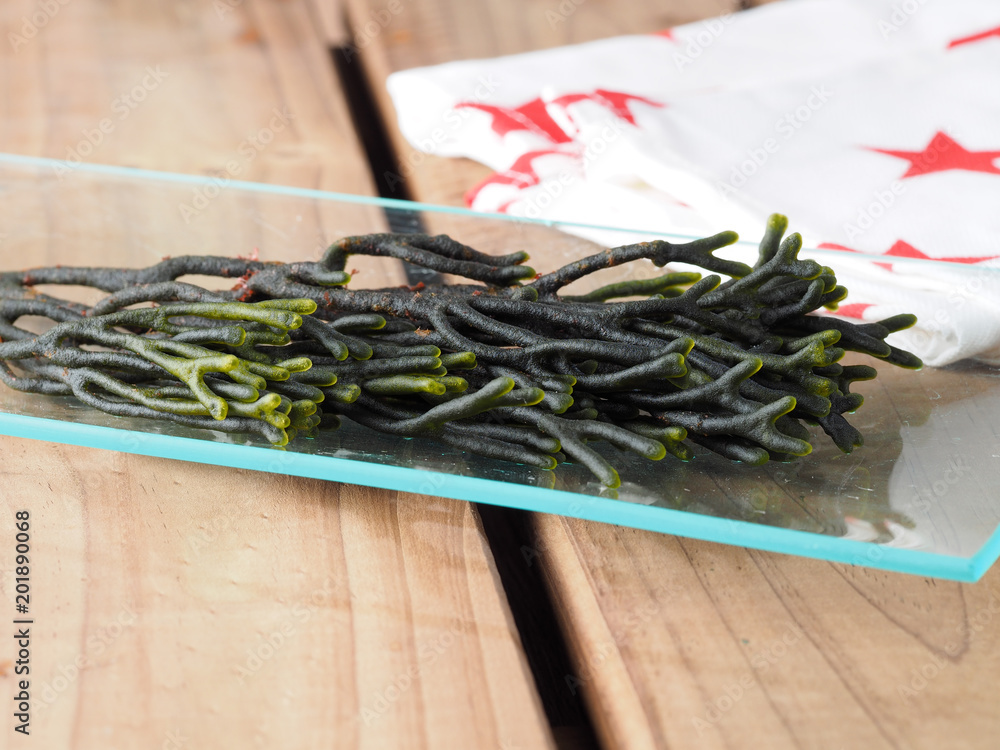 Codium – Velvet horn – Spongeweed. Edible green seaweed in the family ...