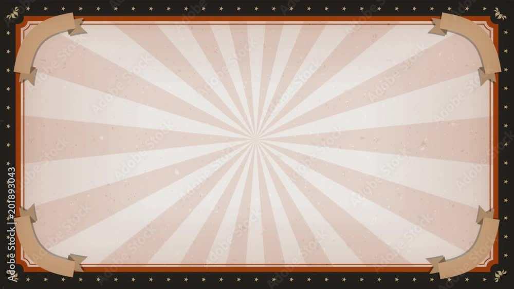 Circus carnival Frame Background Rotation/ Animation of an elegant ...