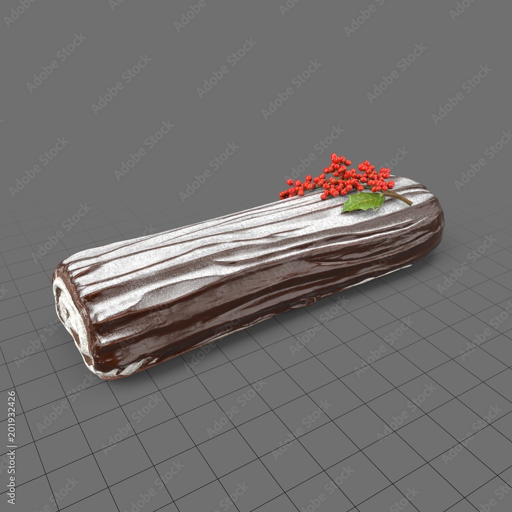 Yule log Stock 3D asset | Adobe Stock