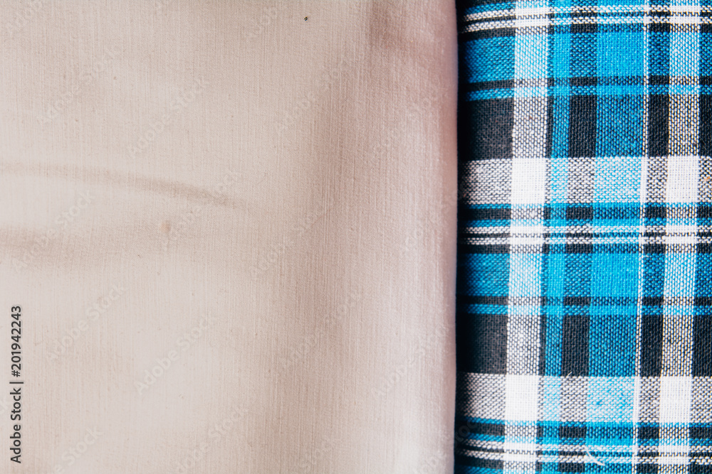 Two types of tissue with a cellular and even texture are next Stock ...