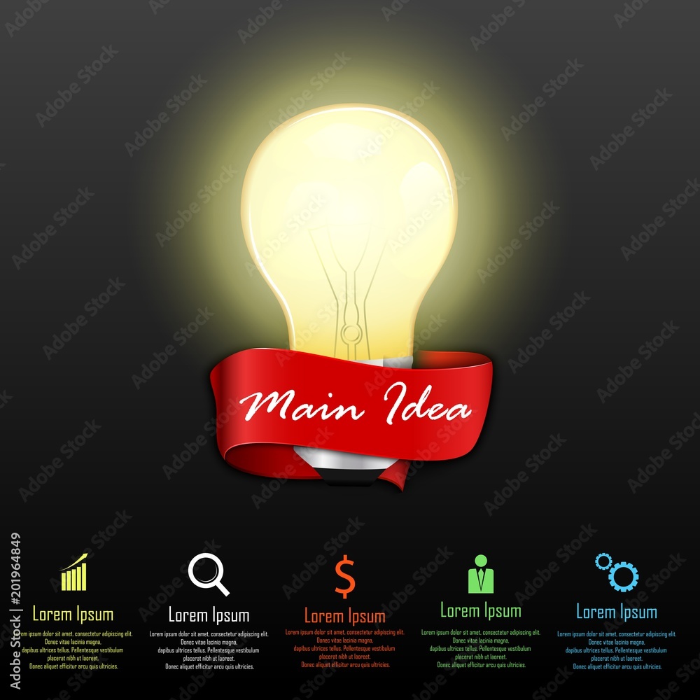 Main Idea Light Bulb