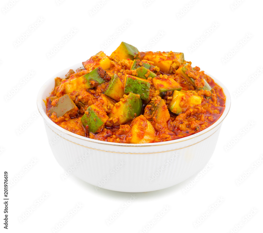 Indian Traditional Raw Mango Pickle Also Know as Aam Ka Achar or Kari ...
