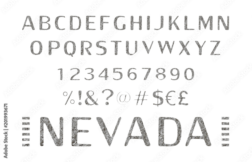 Font. Alphabet. Script. Typeface. Stock Vector | Adobe Stock