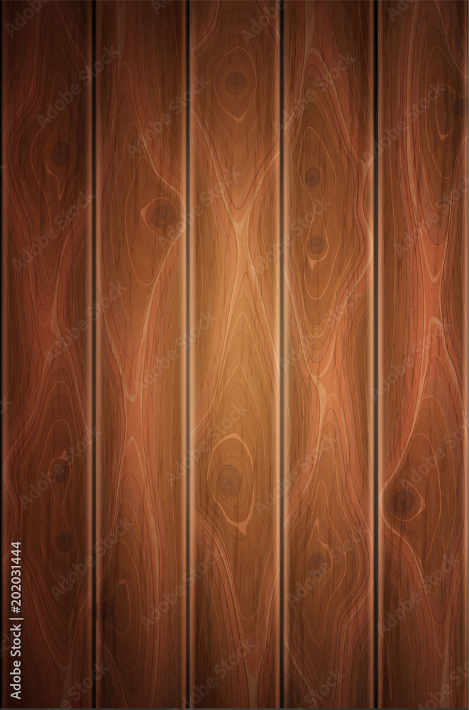 Vector realistic wooden timber background texture Stock Vector | Adobe ...