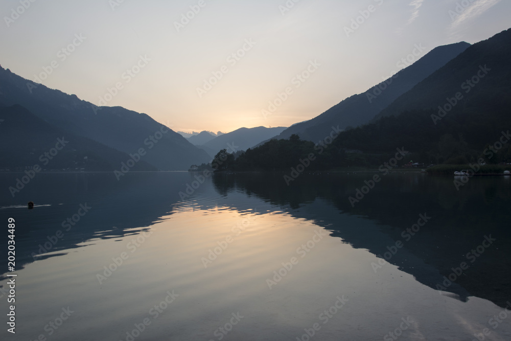 Lago di Ledro Stock Photo | Adobe Stock