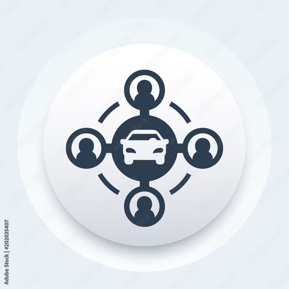 carsharing vector icon Stock Vector | Adobe Stock