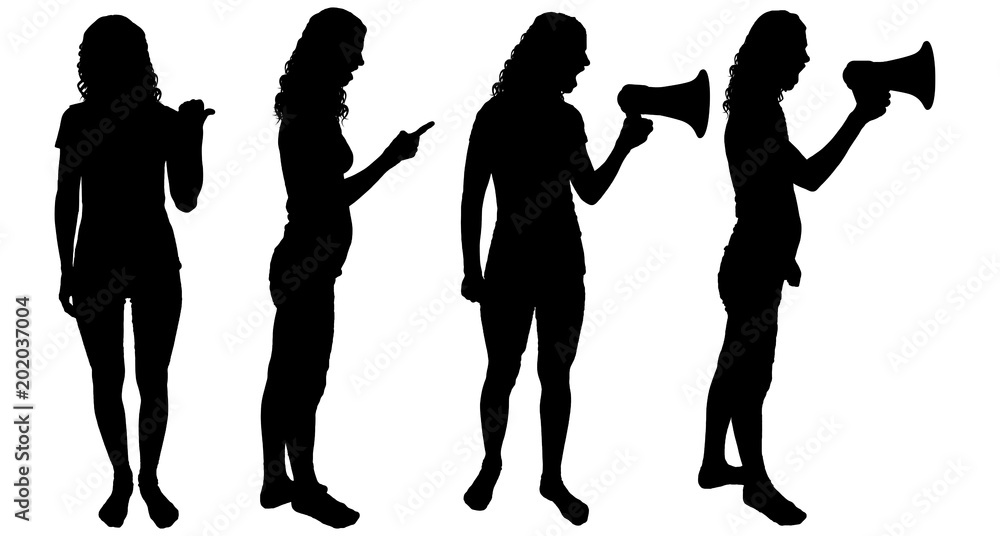 Shouting Silhouette