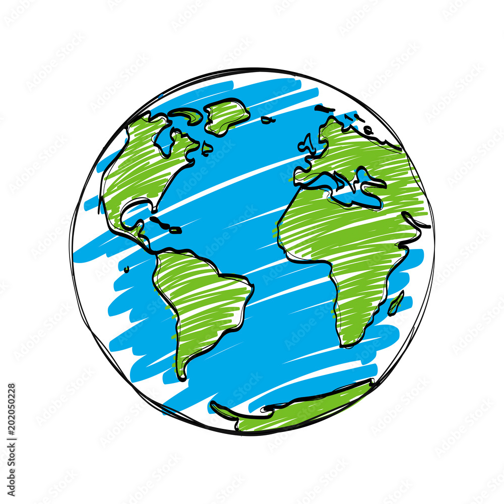 earth cartoon vector Stock Vector | Adobe Stock