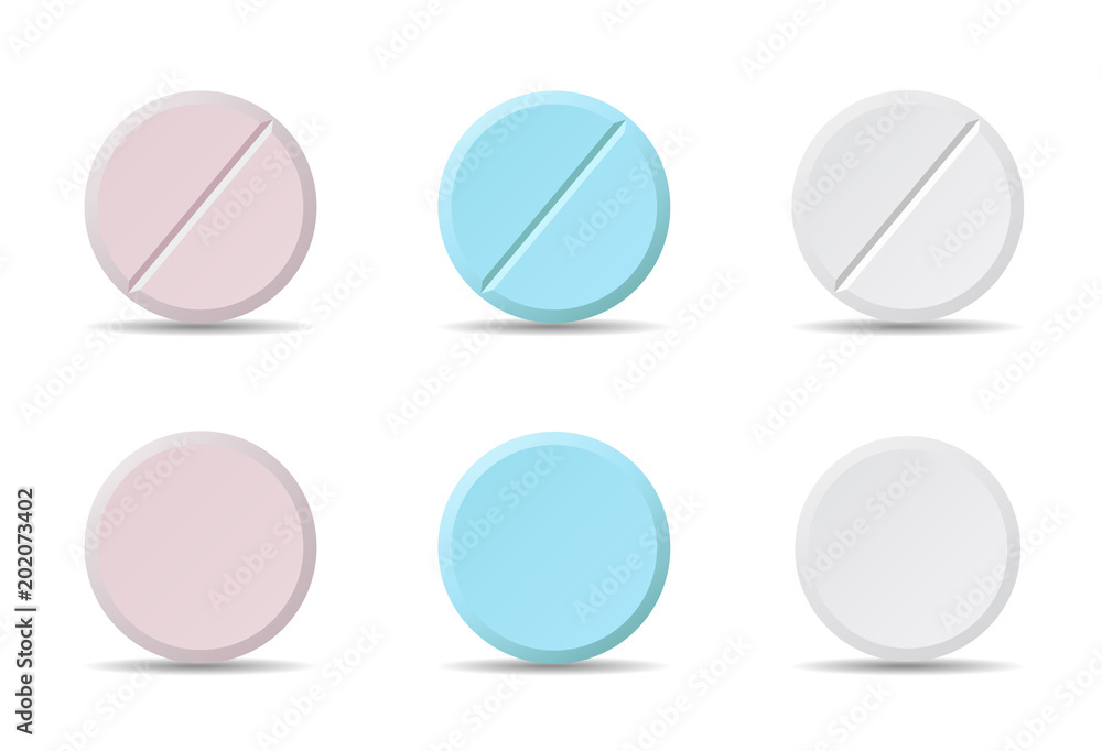 Pink And White Small Pill