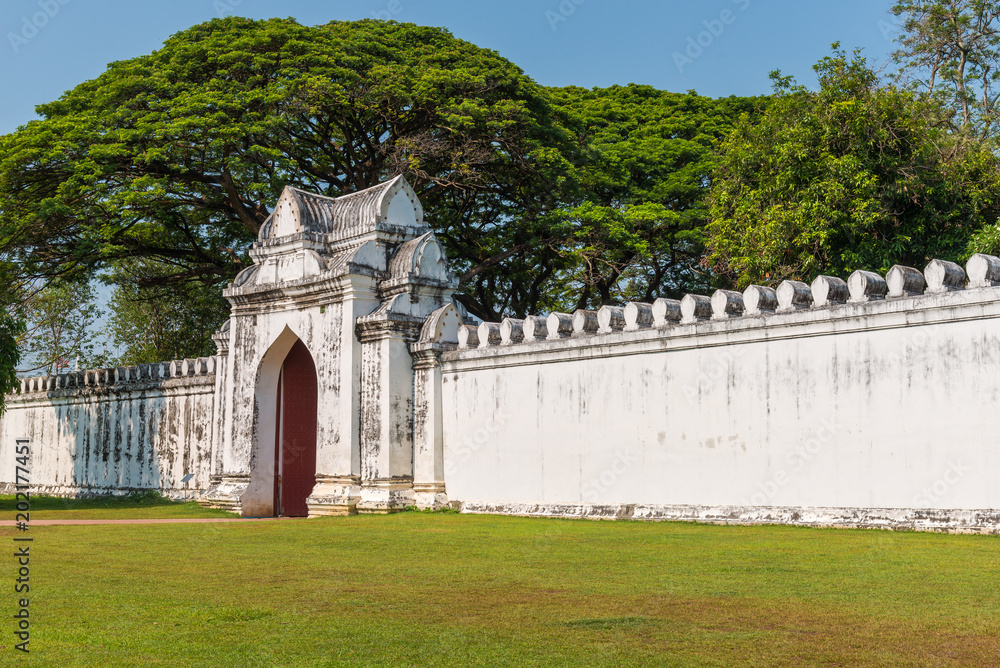 Ancient King Narai the great palace Lopburi scenery of archaeological ...