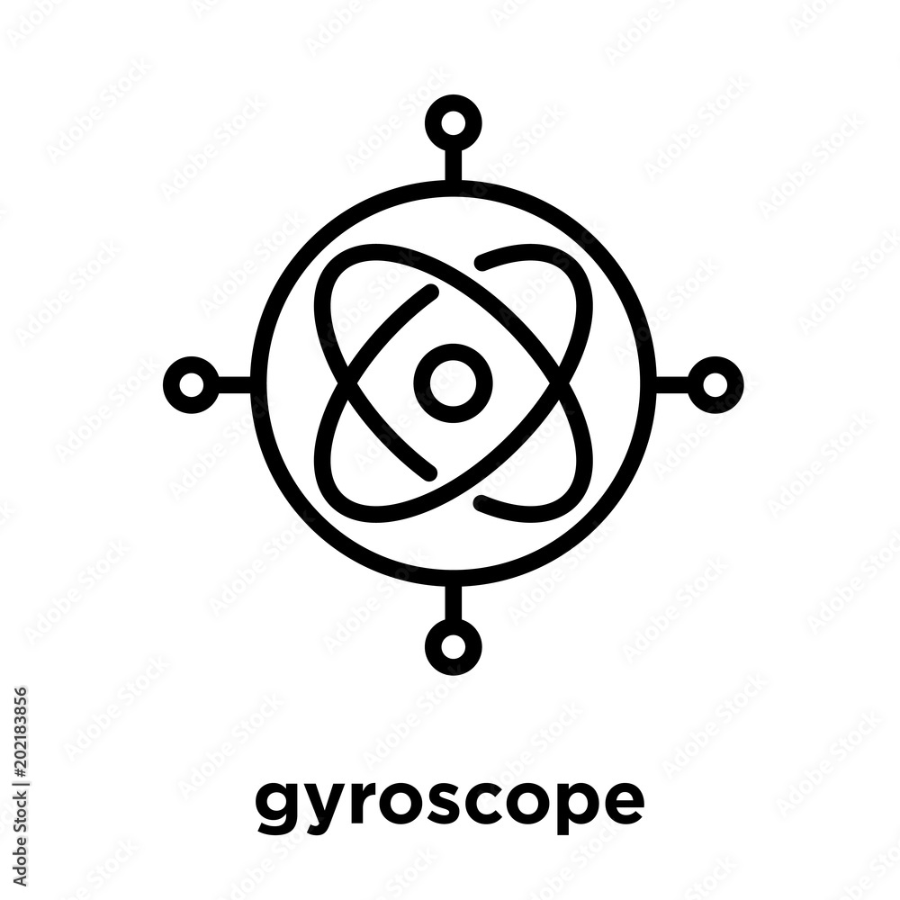 gyroscope icon isolated on white background Stock Vector | Adobe Stock