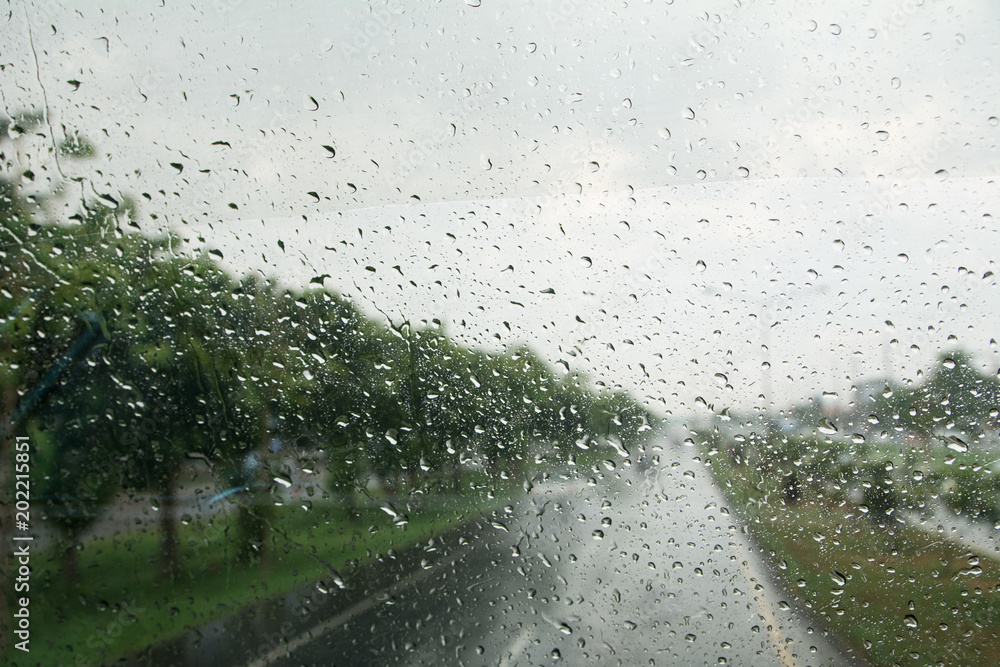 Rain Car Window