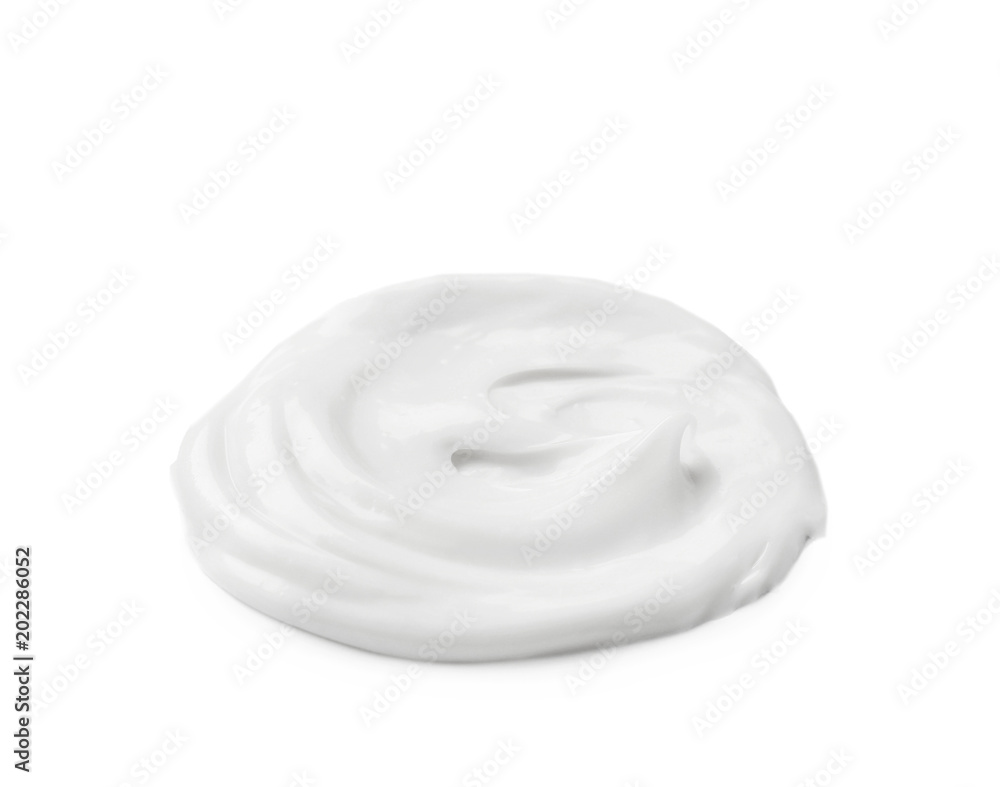 Cream sample on white background. Cosmetic product Stock Photo | Adobe ...