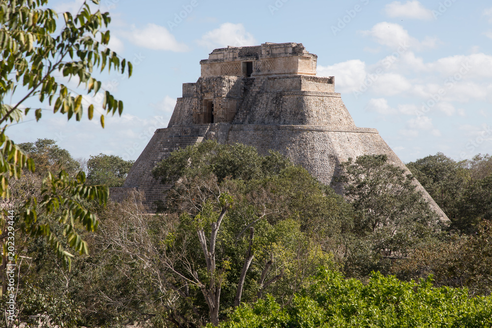 Uxmal, Pyramiden, Maya, Mayakultur, Mayastätte, Ruine, Tempel ...