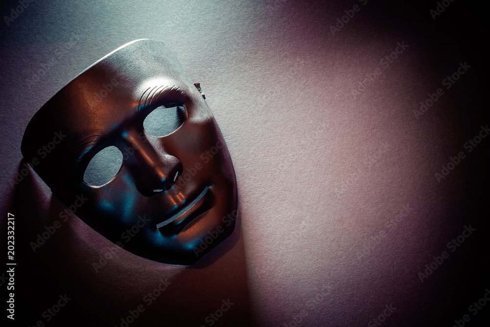 mask under lighting Stock Photo | Adobe Stock