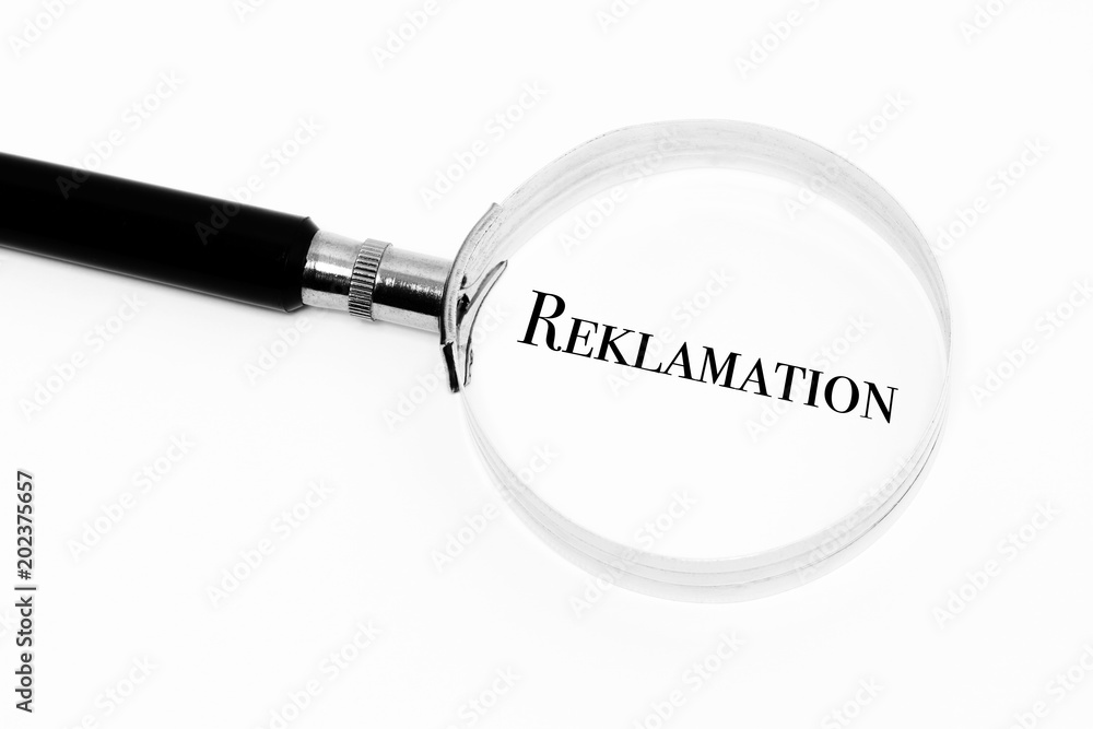 Reklamation im Fokus Stock-Foto | Adobe Stock