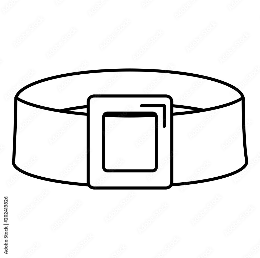 Elf belt isolated icon vector illustration design Stock Vector | Adobe ...