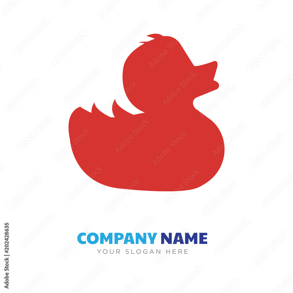 rubber duck company logo design Stock Vector | Adobe Stock