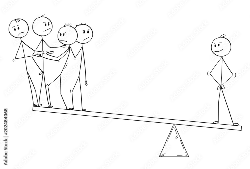 Cartoon stick man drawing conceptual illustration of businessman and ...