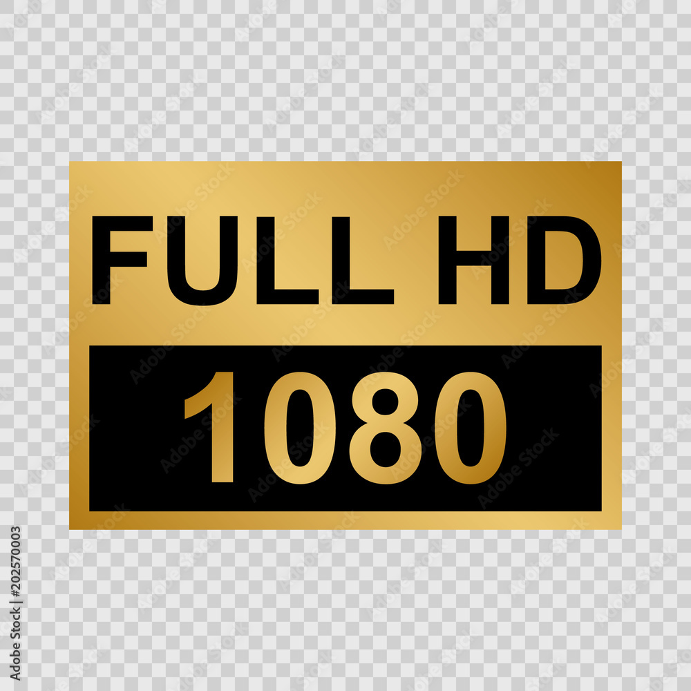 Full HD label Stock Vector | Adobe Stock