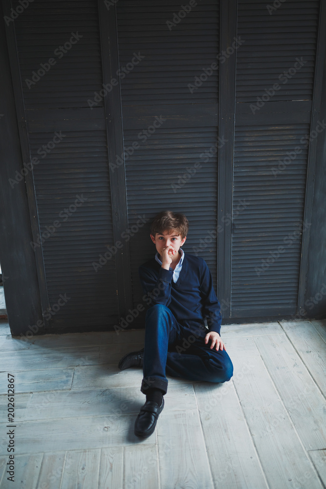 Teen Boys In Blue Jeans