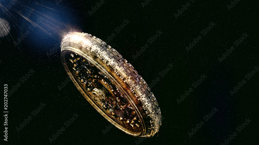 Wheel Space Station 3d