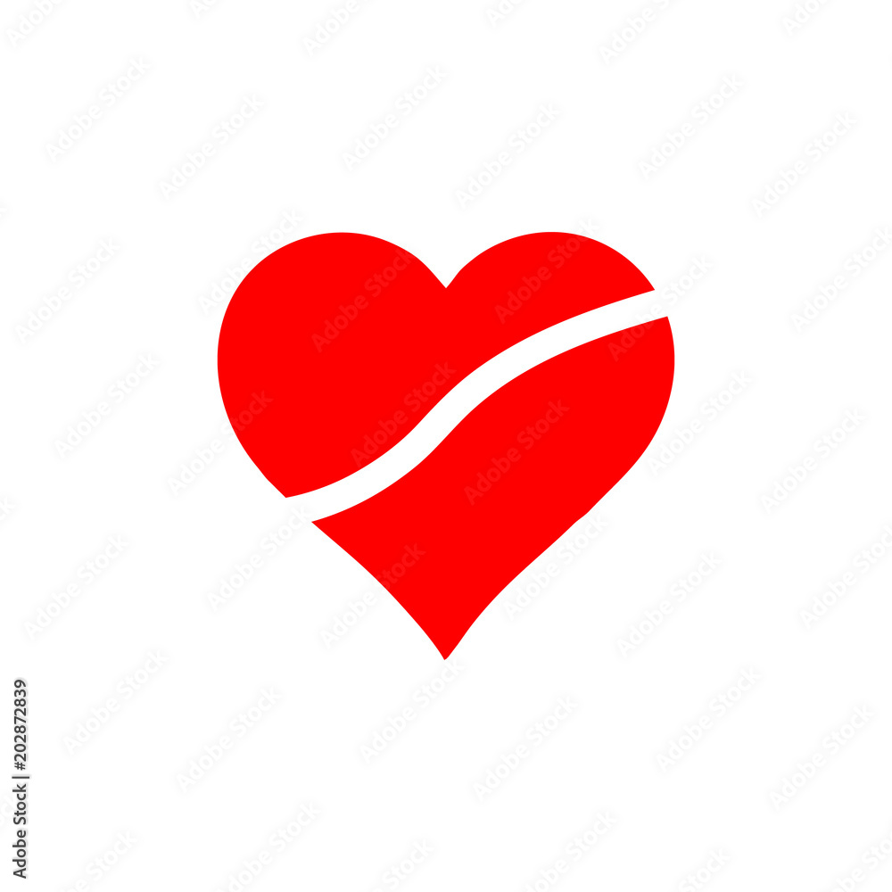 love apart vector logo Stock Vector | Adobe Stock