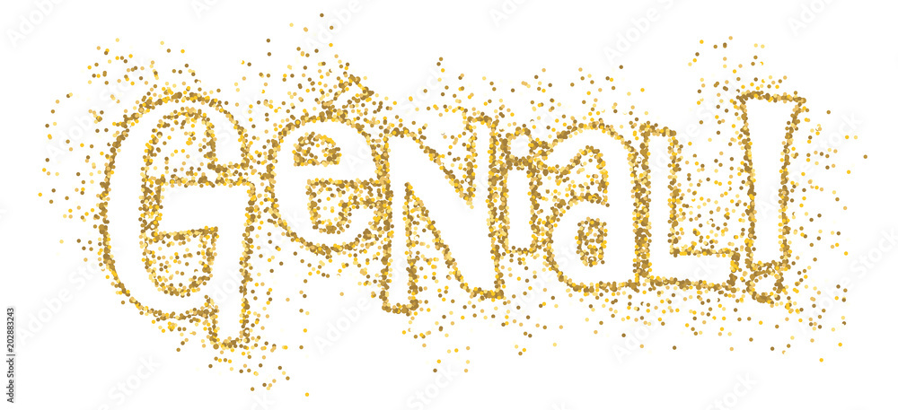 Carte GENIAL! Stock Vector | Adobe Stock