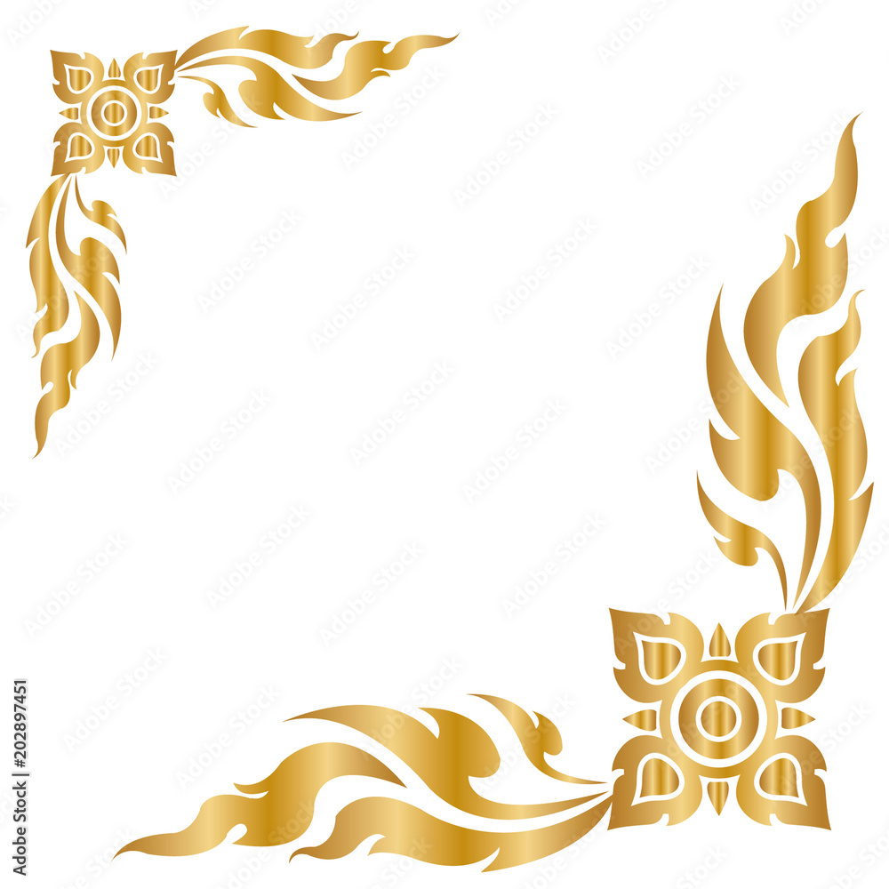 Line Thai Golden, The Arts of Thai, line pattern background, graphic ...