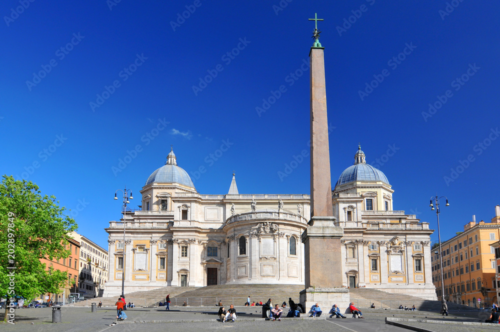 Photo & Art Print Basilica di Santa Maria Maggiore, Piazza del ...