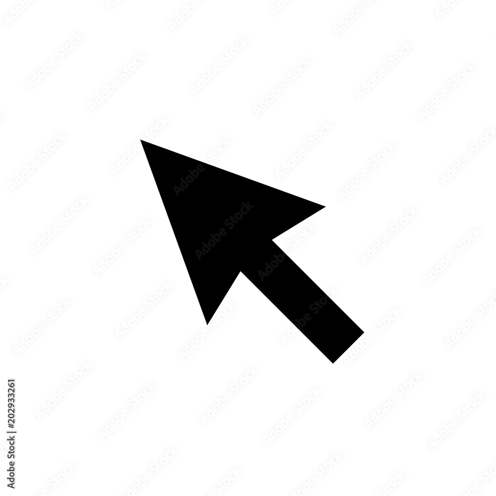Pointer Icon in trendy flat style isolated on wkite background. Cursor ...