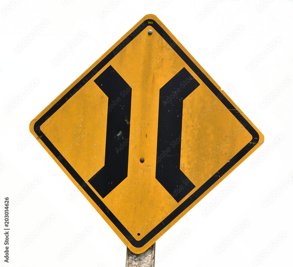 Narrow Bridge Sign