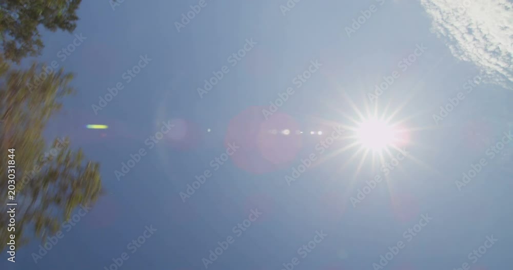 Reflection Plate of a Driving Plate: This view shows only the sky and ...