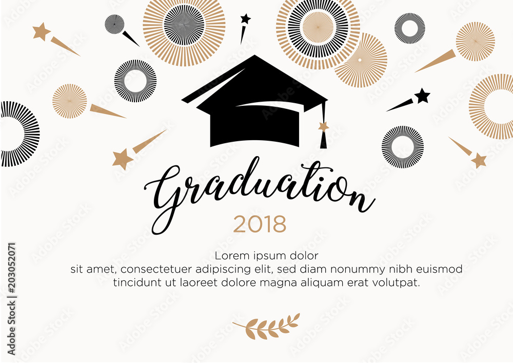 Diploma on graduation from school. Vertical diploma template, cards or ...