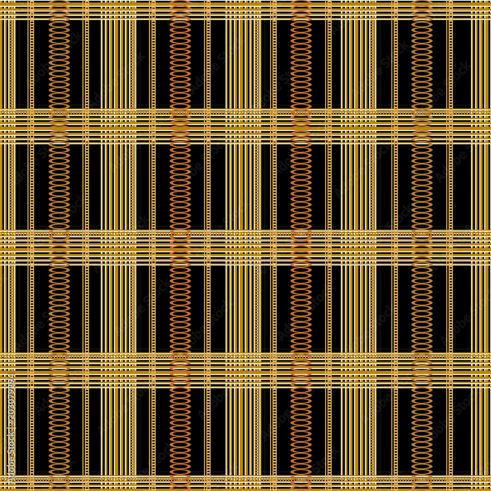 Check striped vector seamless pattern. Abstact geometric plaid ...