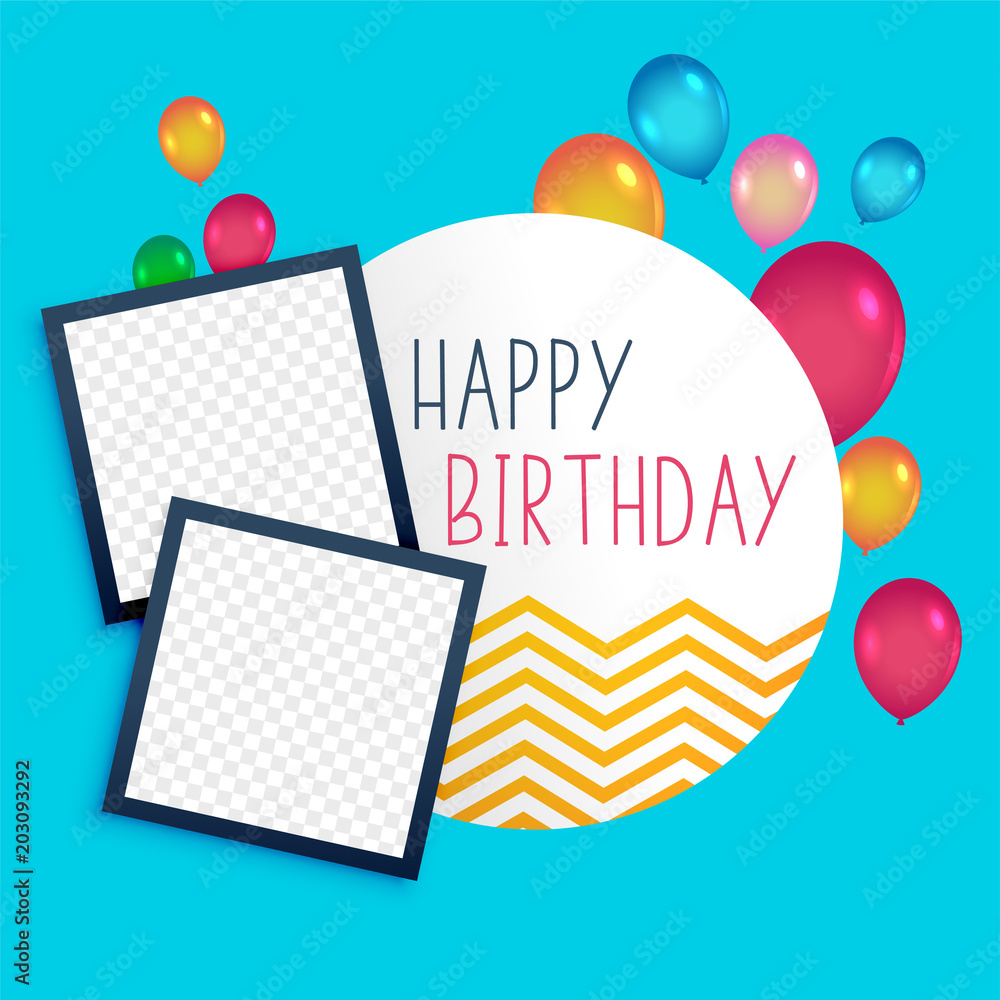 Happy Birthday Border Template