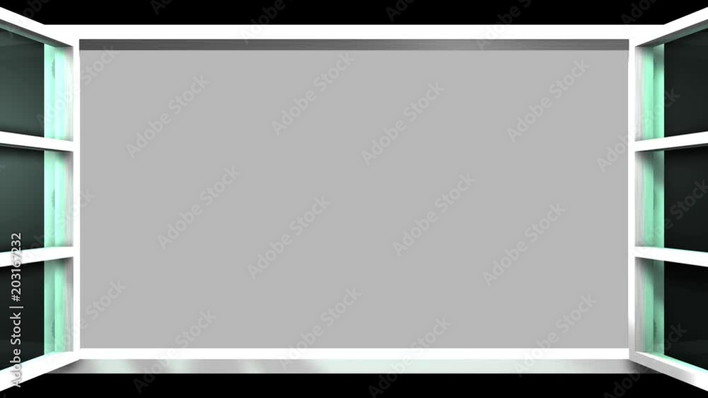 3D animation of a white window with glass front view that opens and ...