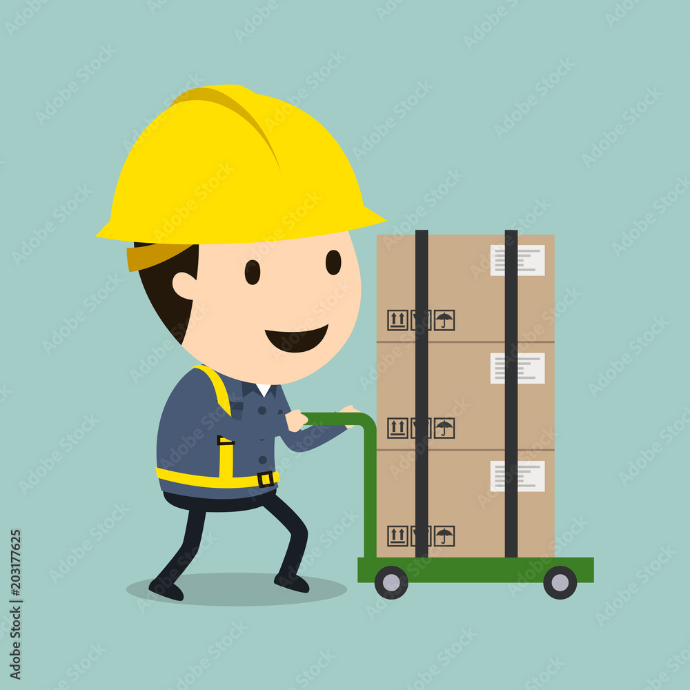 Transportation work, Vector illustration, Safety and accident ...