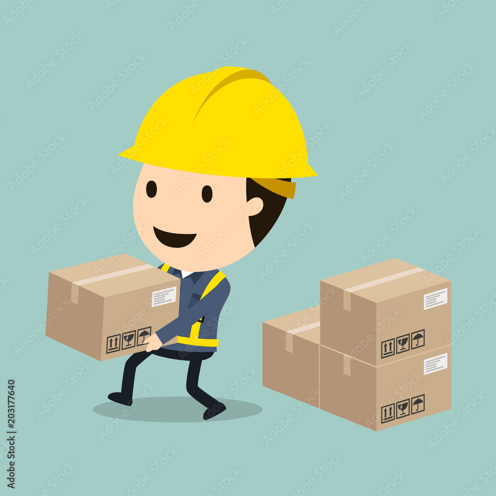 Transportation work, Vector illustration, Safety and accident ...