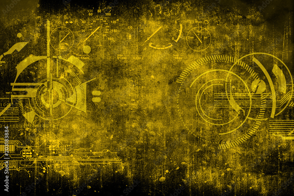 Abstract futuristic cyber grunge industrial vintage background ...