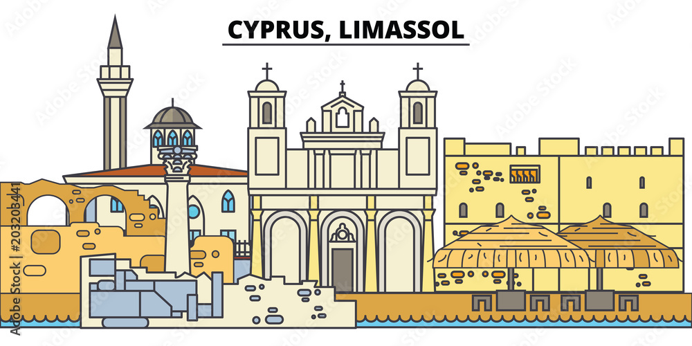 Cyprus, Limassol. City skyline, architecture, buildings, streets ... Cyprus, Limassol. City skyline, architecture, buildings, streets ...