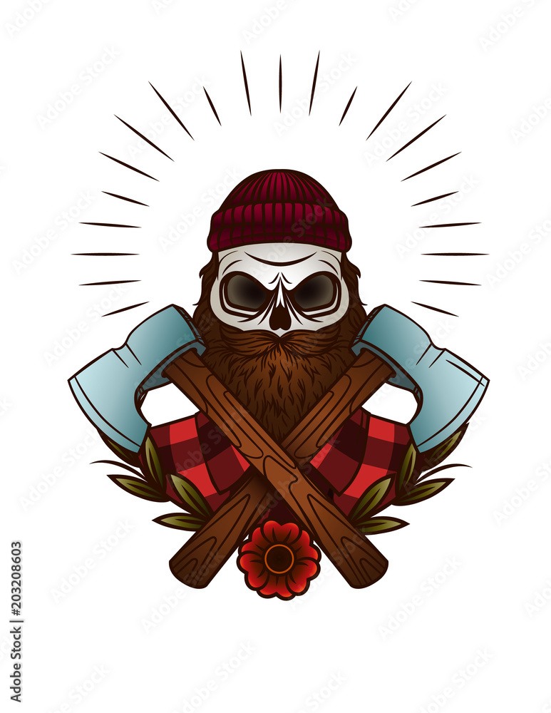 Lumberjack Axe Tattoo