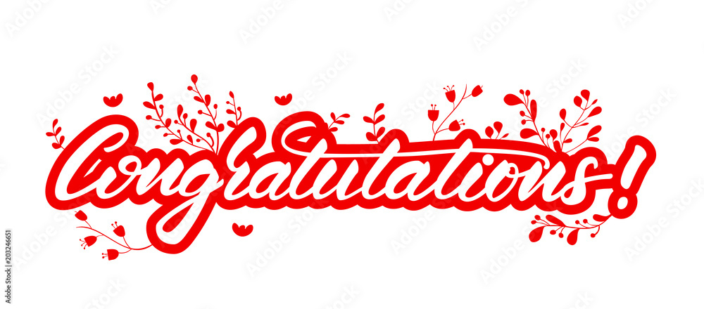 Congratulations Vector