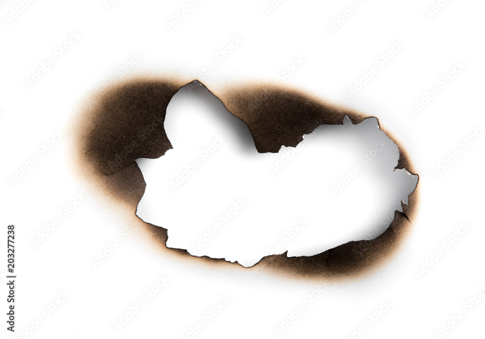 Burned Paper Hole